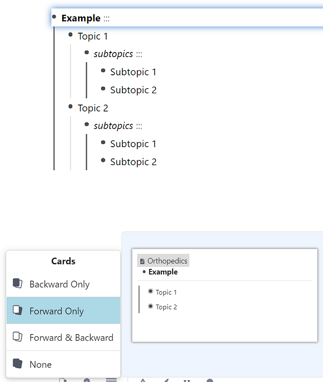 Multi-line flash card within a multi-line flashcard - Learning RemNote - RemNote