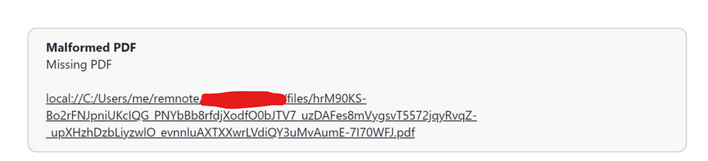 Malformed PDF - Sync Issue - Bug Reports - RemNote