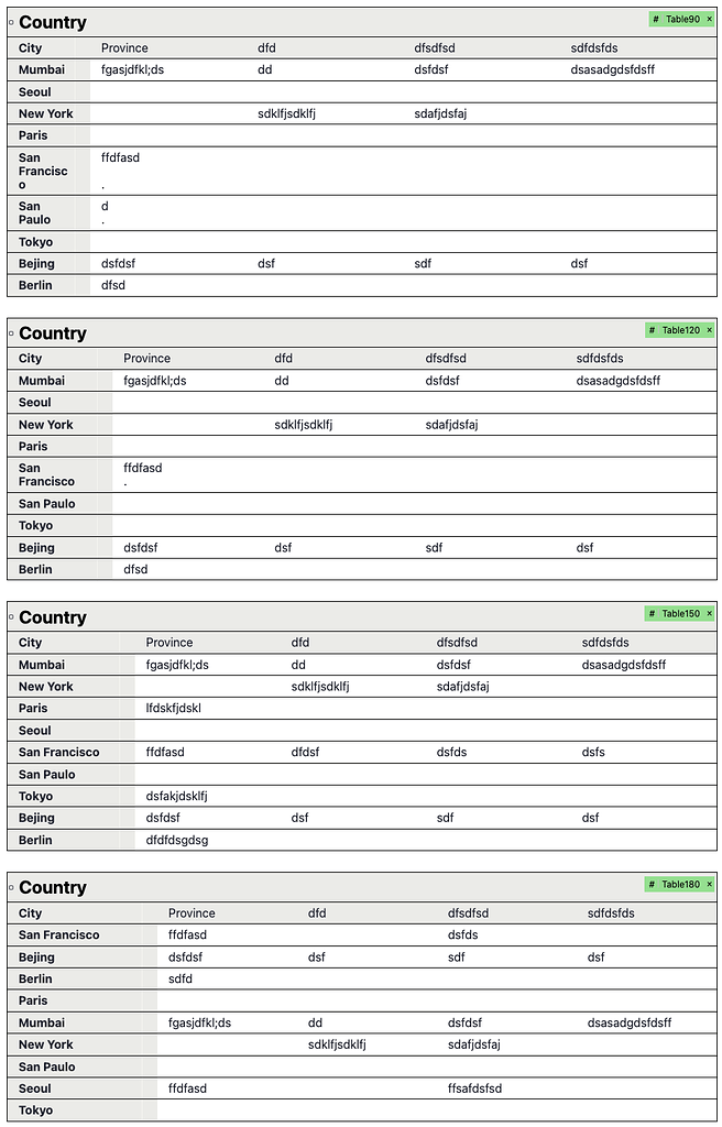 Modern Table Row - CSS - RemNote