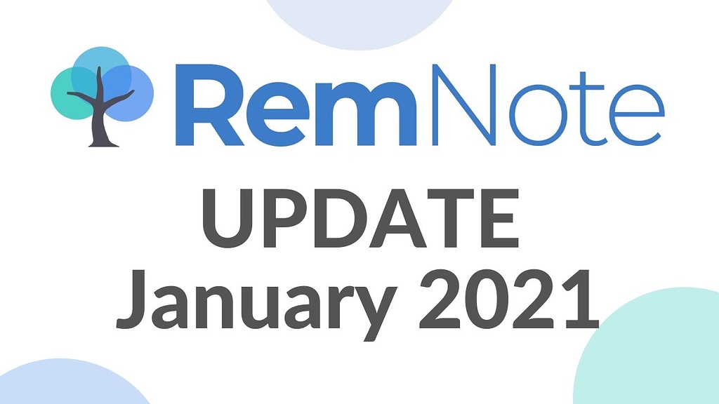 January 2021 Update RemNote v1.1 - Announcements - RemNote