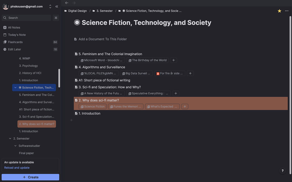 Document stays highlighted in orange - RemNote - RemNote