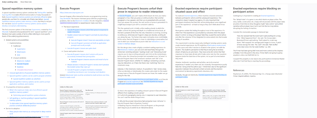 Andy Matuschak Mode - Feature Requests - RemNote