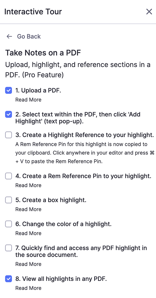 Interactive tour - Learning RemNote - RemNote