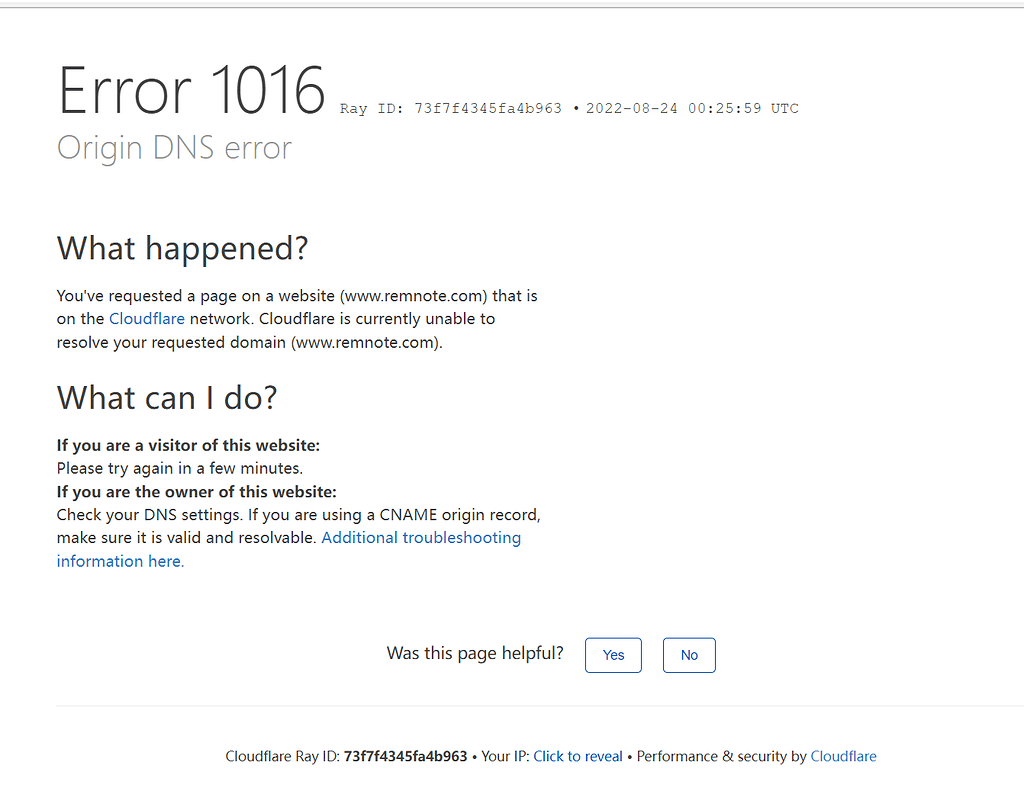 Cannot visit remnote website - RemNote - RemNote