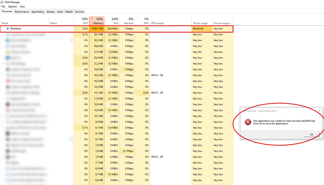 [Desktop App][Windows] Remnote running in background after closing and filling Ram, causing ...